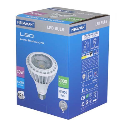 נורה אור יום 30W E27 PAR30 :: נורות לד :: נורות :: תאורה :: מוצרים לבית