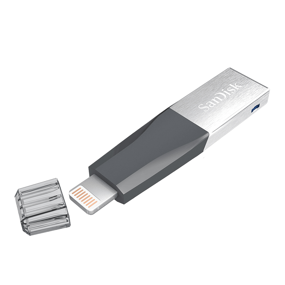 SanDisk iXpand Mini - 256GB Flash Drive :: זיכרונות פלאש :: אביזרים