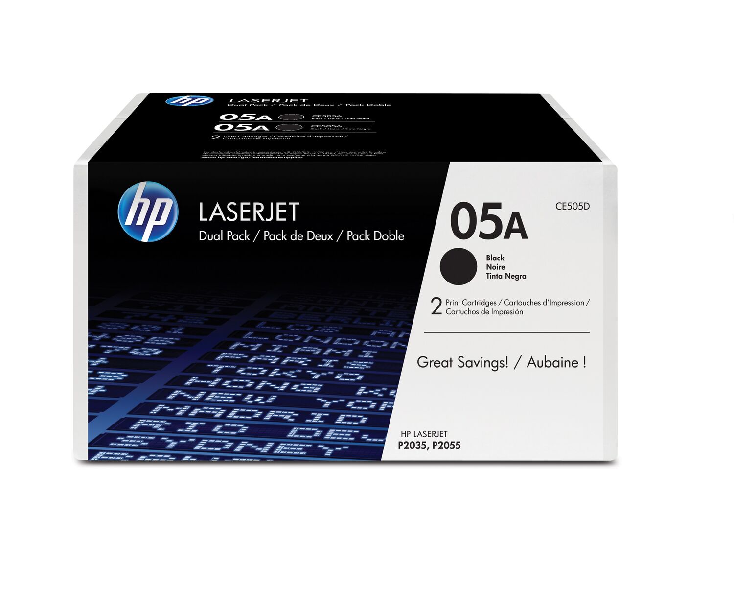 HP 05A 2 pc(s) Original Black, CE505D