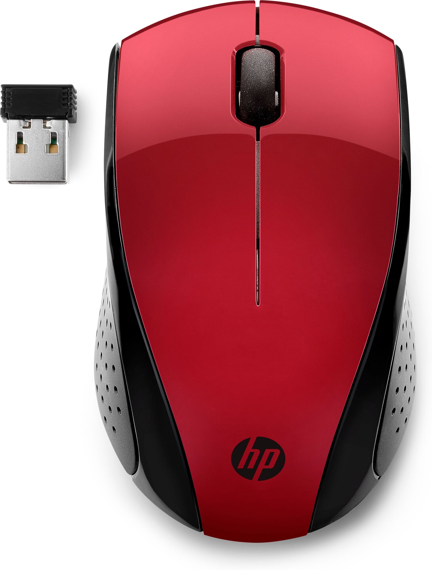 HP 220 7KX10AA - Mouse, RF Wireless, Optical, Red :: עכברים :: אביזרים