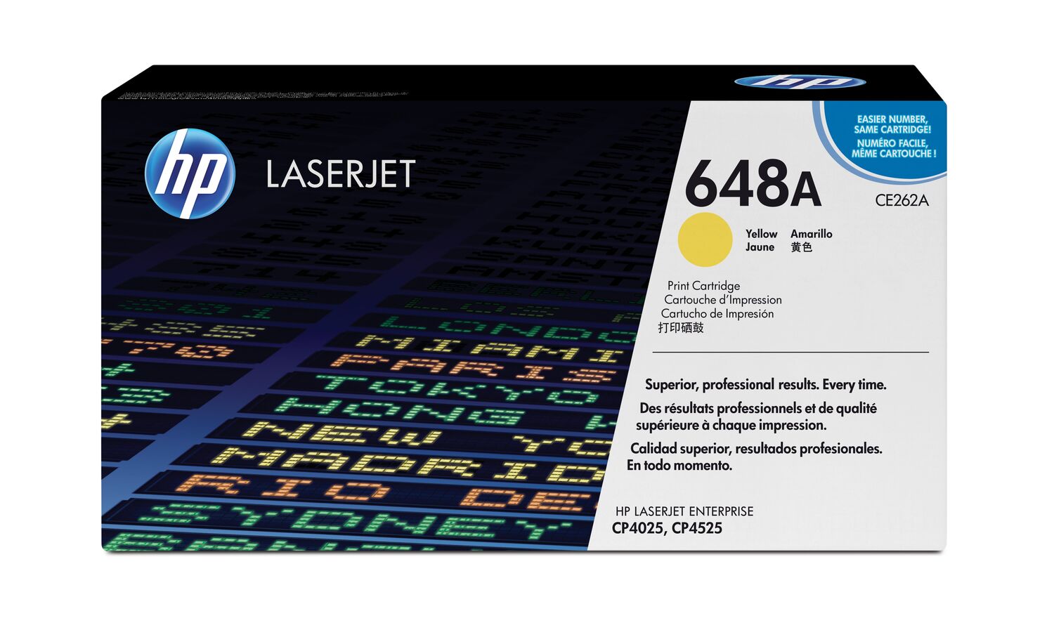 HP 648A Yellow Original LaserJet Toner Cartridge for US Government, CE262AG