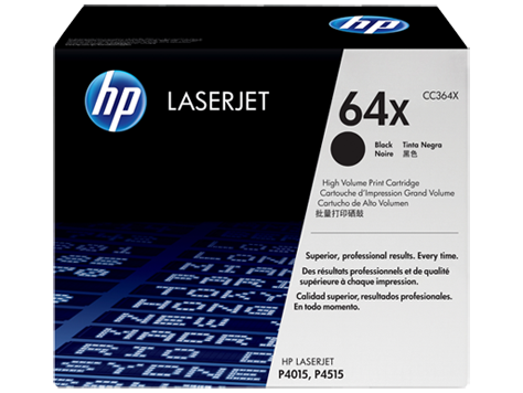 HP 64X High Yield Black Original LaserJet Toner Cartridge (CC364X)