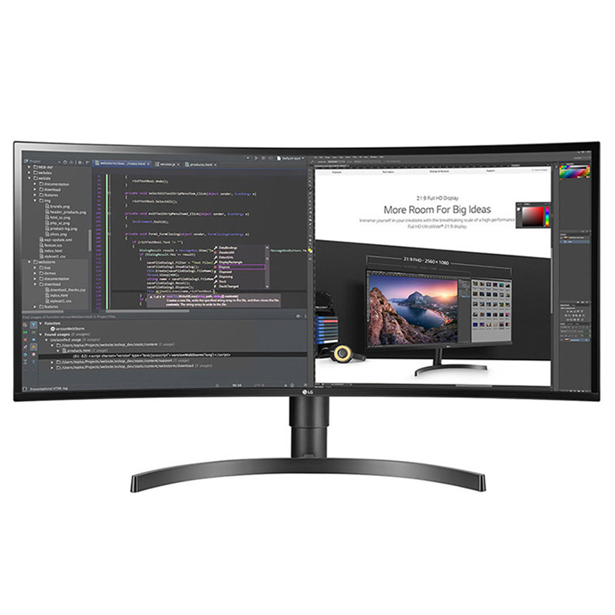 LG 34WN80C-B computer monitor 86.4 cm (34") 3440 x 1440 pixels Quad HD ...