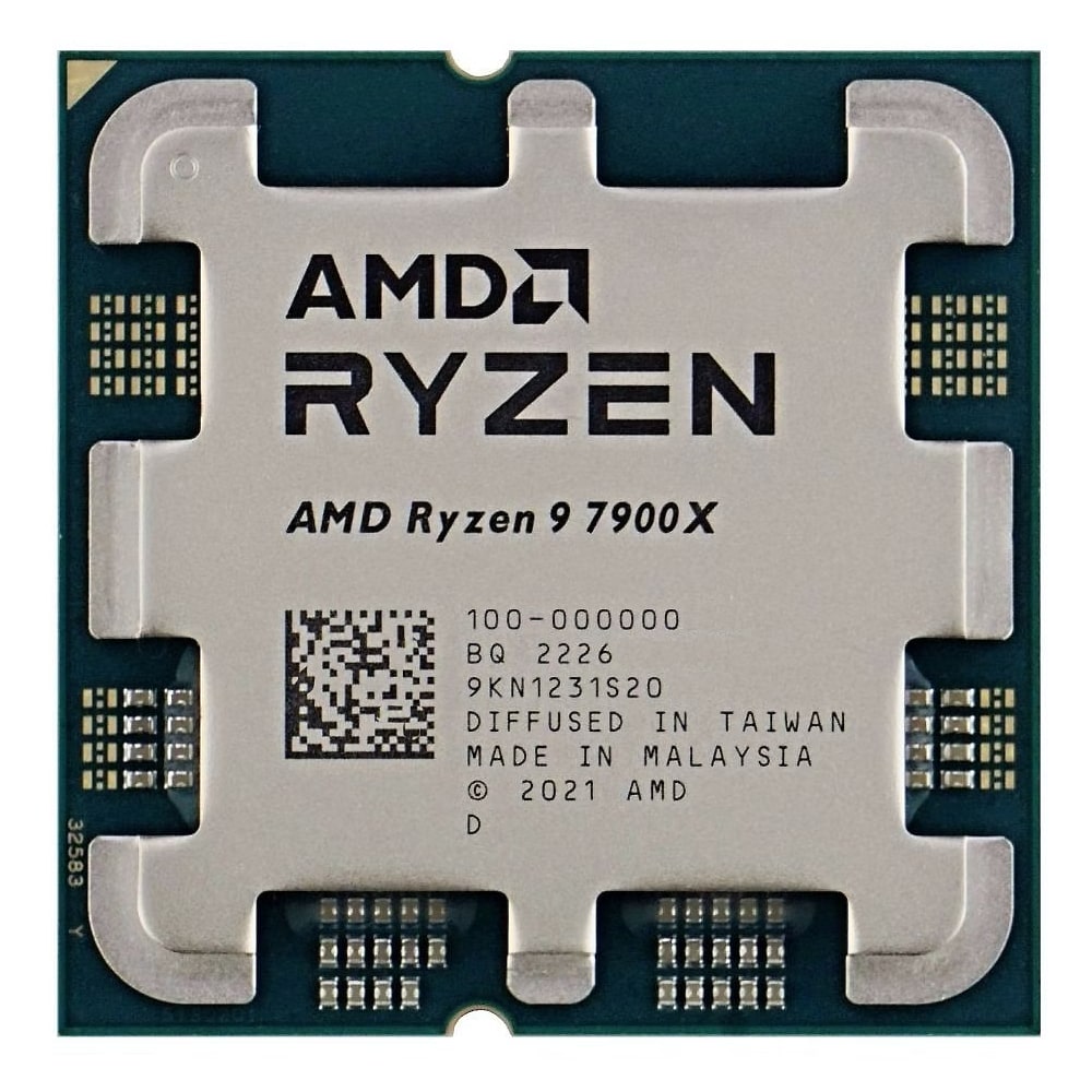 AMD Ryzen 9 7900X - CPU, 4.7GHz, 12-Cores, 24-Threads, 64MB, L3, Tray ...