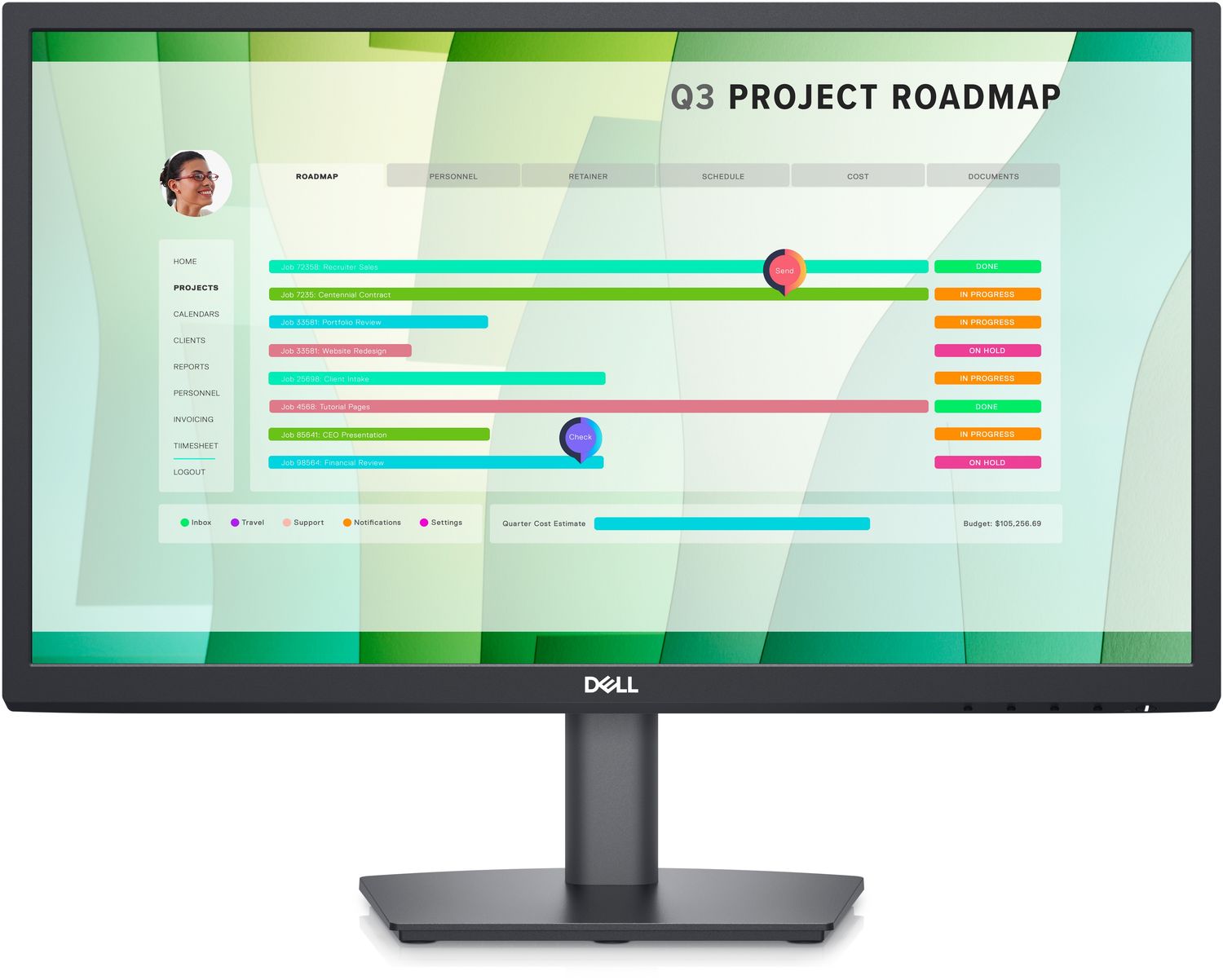 DELL E Series 22 Inch Monitor - E2223HN, DELL-E2223HN