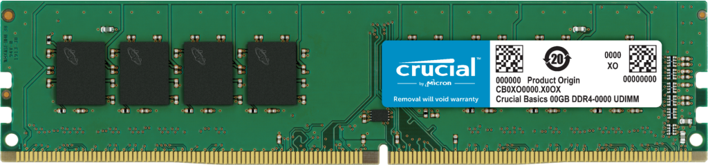 Crucial Basics DIMM 16GB DDR4 2666Mhz :: זיכרונות :: חומרה
