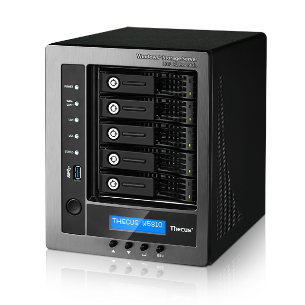Origin Storage Thecus W5810 5 Bay Windows NAS 5 x 2TB NL SATA Drives ...