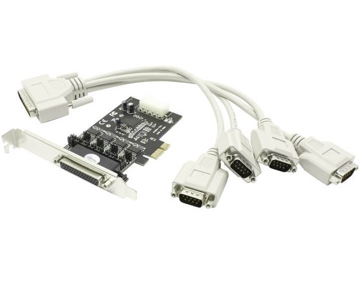Buy STLAB CP-130 - PCI-E Card, RS232, 4-Ports, With Power for POS with ...