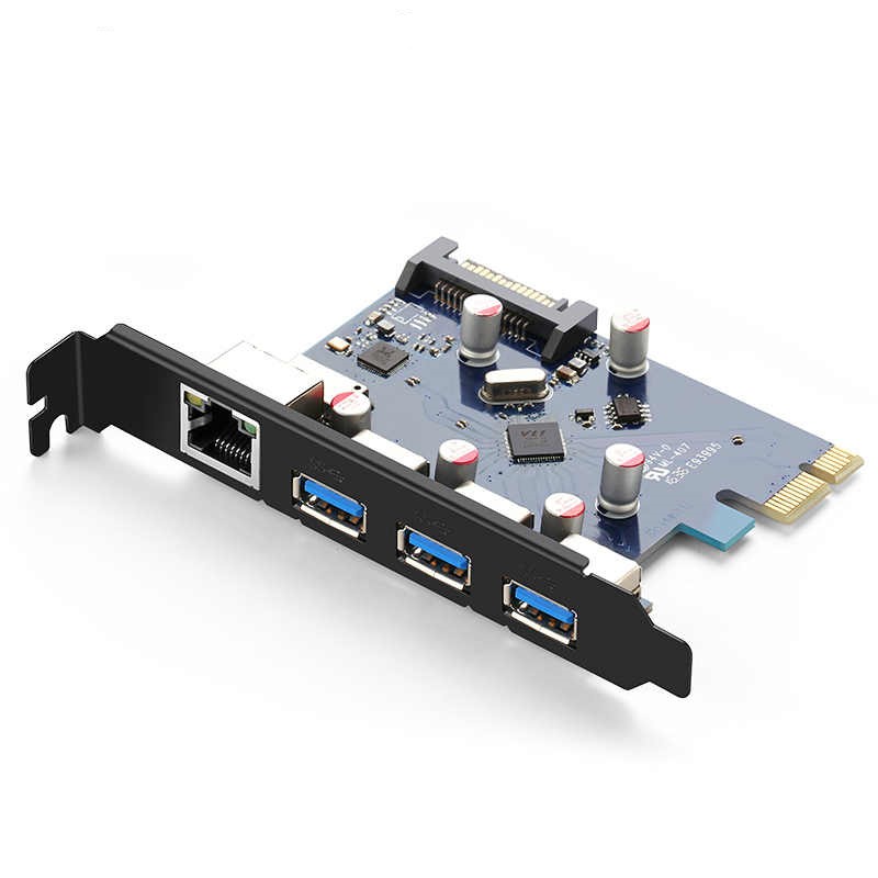 Buy UGREEN 30775 - LAN Gigabit + USB3.0 x3 to PCI-E Card NETWORKING ...