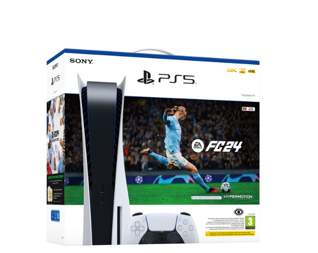 Sony PlayStation 5 825 GB Wi-Fi Black, White, 9396406