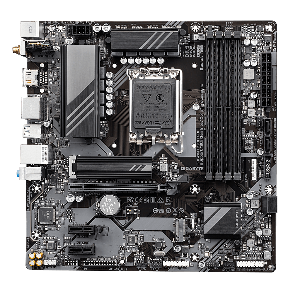 Gigabyte B760M DS3H AX (rev. 1.x) Intel B760 Express LGA 1700 micro ATX, B760M DS3H AX