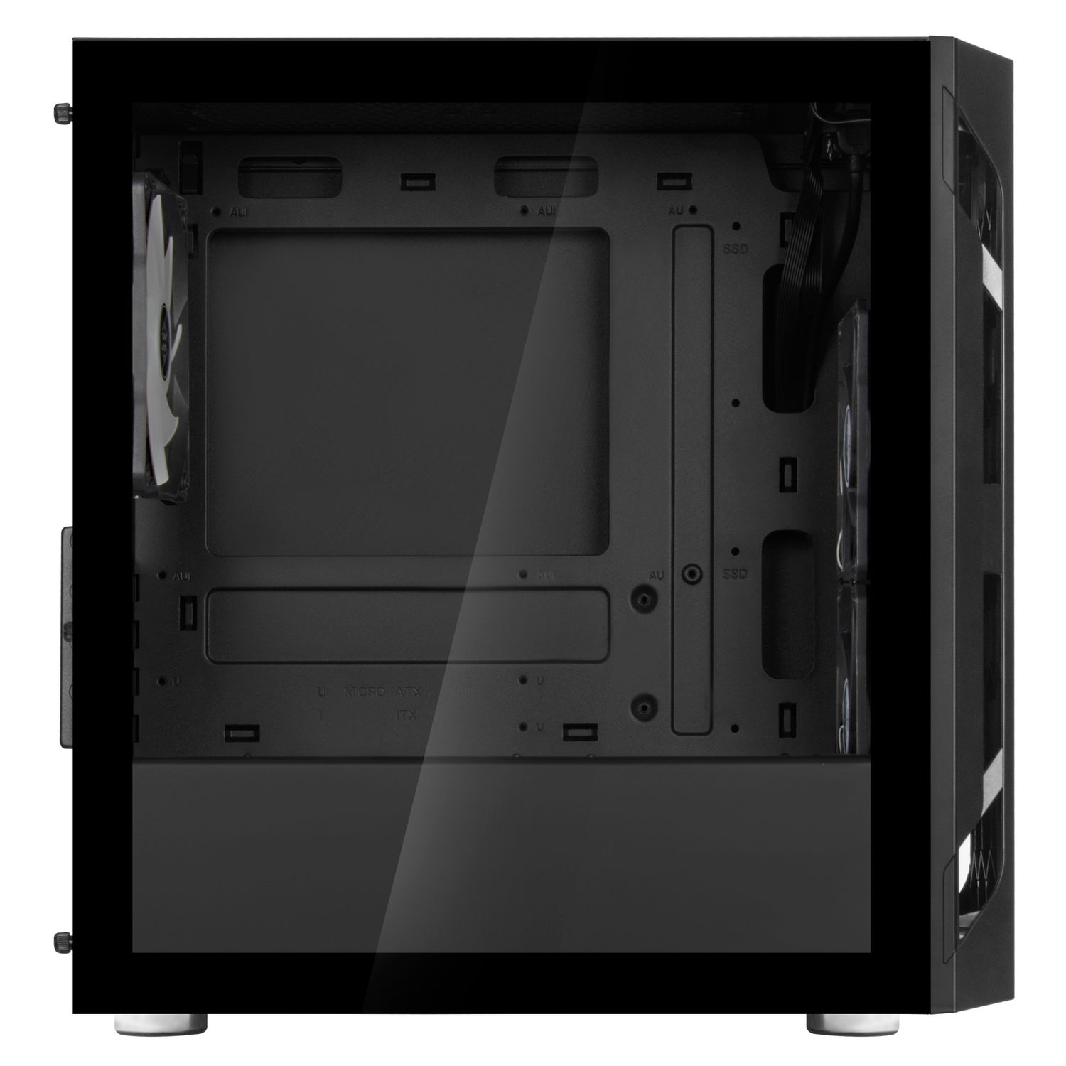 SilverStone FARA H1M Pro - PC Case, TG, Black :: מארזים :: חומרה