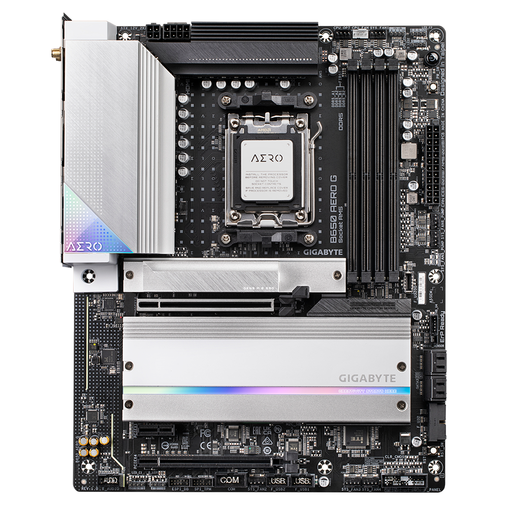 Gigabyte B650 AERO G (rev. 1.0) AMD B650 Socket AM5 ATX, B650 AERO G ...