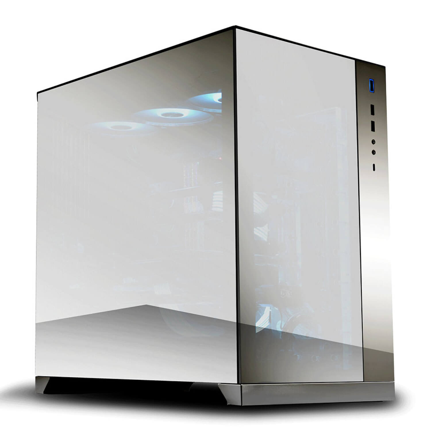 Lian Li O11VC - PC Case, Tower, Chrome :: מארזים :: חומרה