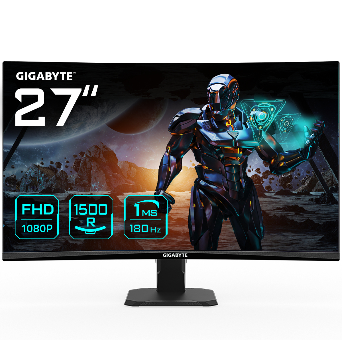 GIGABYTE GS27FC 27" FHD Curved Gaming Monitor - 1920 x 1080 (FHD ...