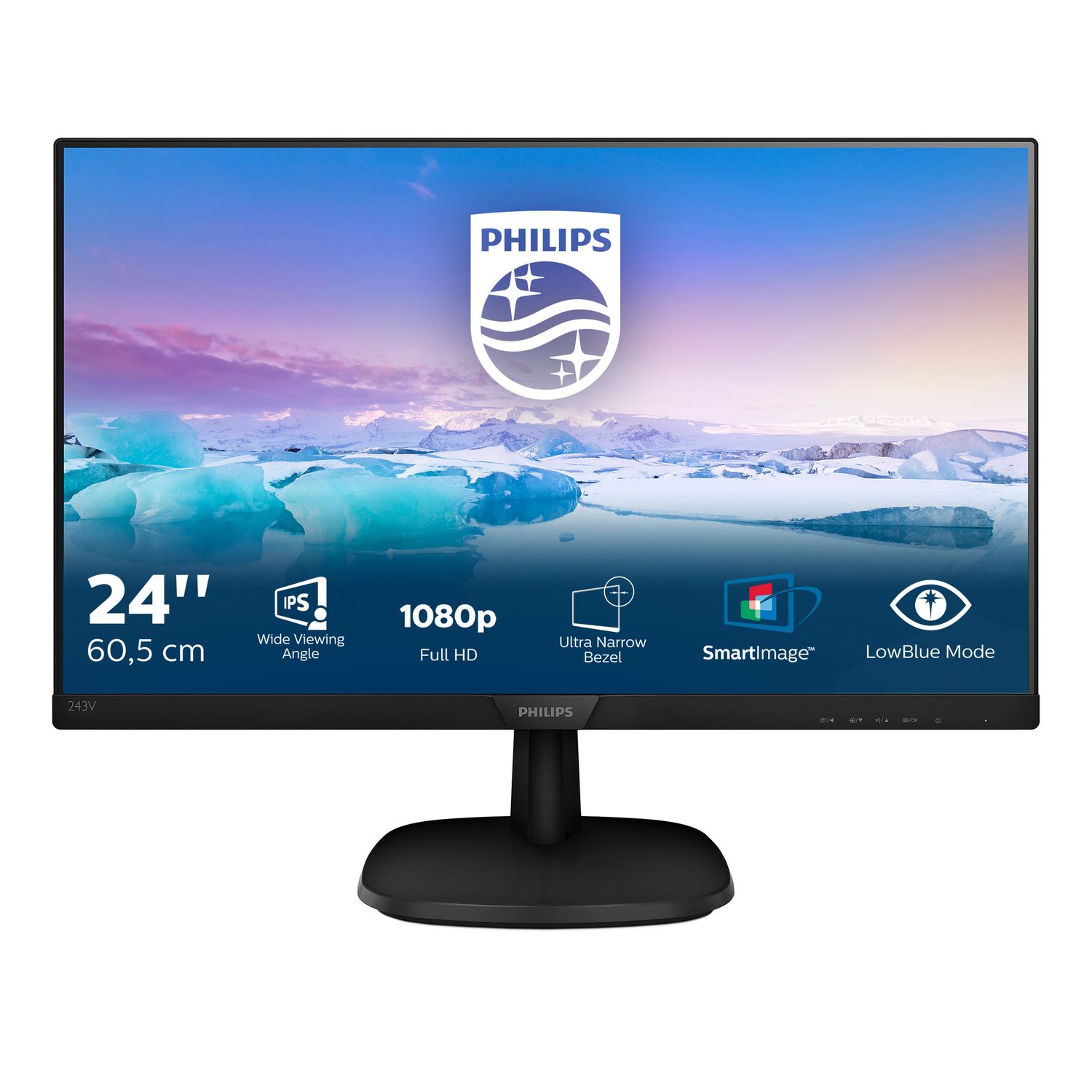 Philips V Line Full HD LCD monitor 243V7QDAB/00, 243V7QDAB/00