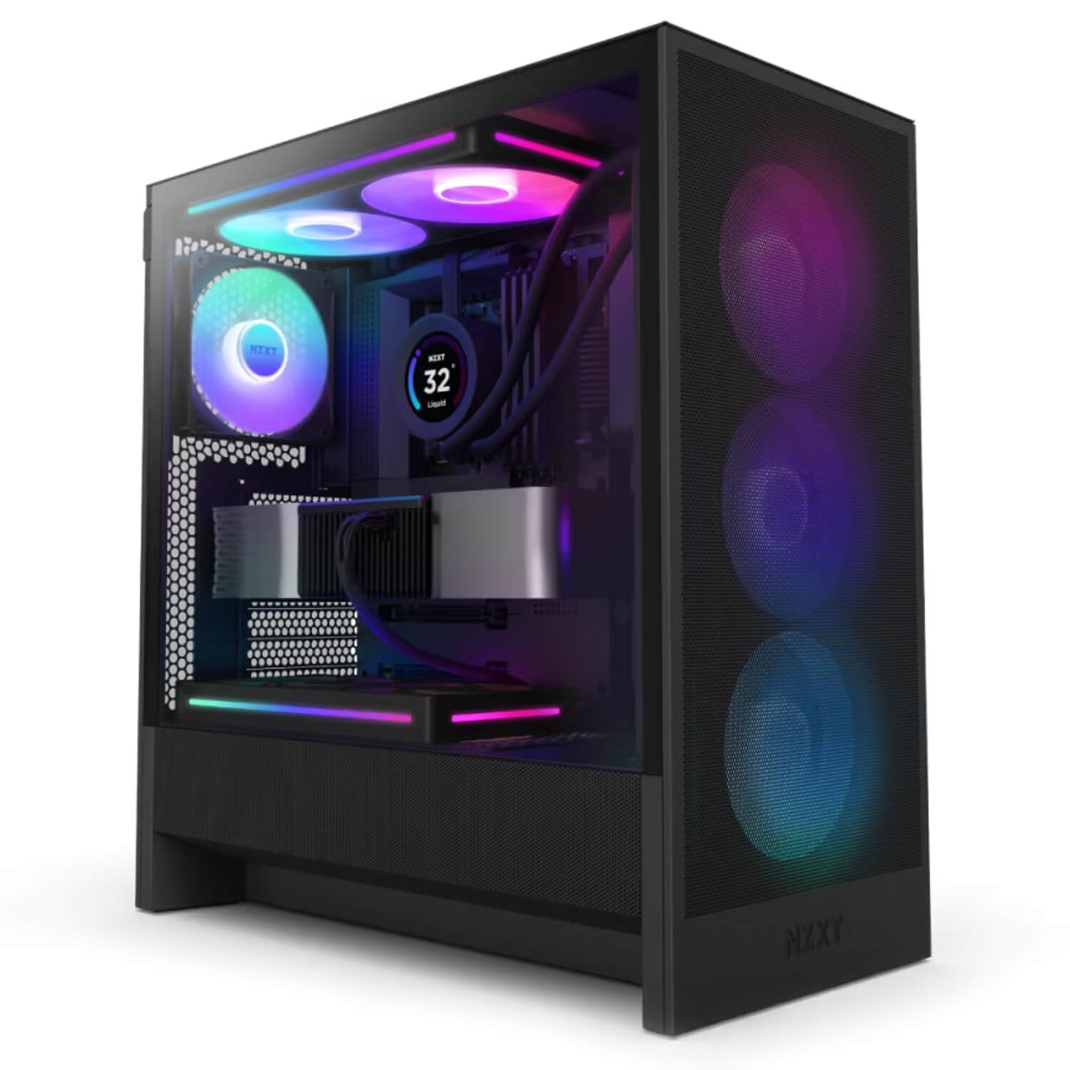 Hardware :: Enclosures & PC Cases :: NZXT H5 Flow RGB (2024) - Gaming PC Case, Compact, Mid ...