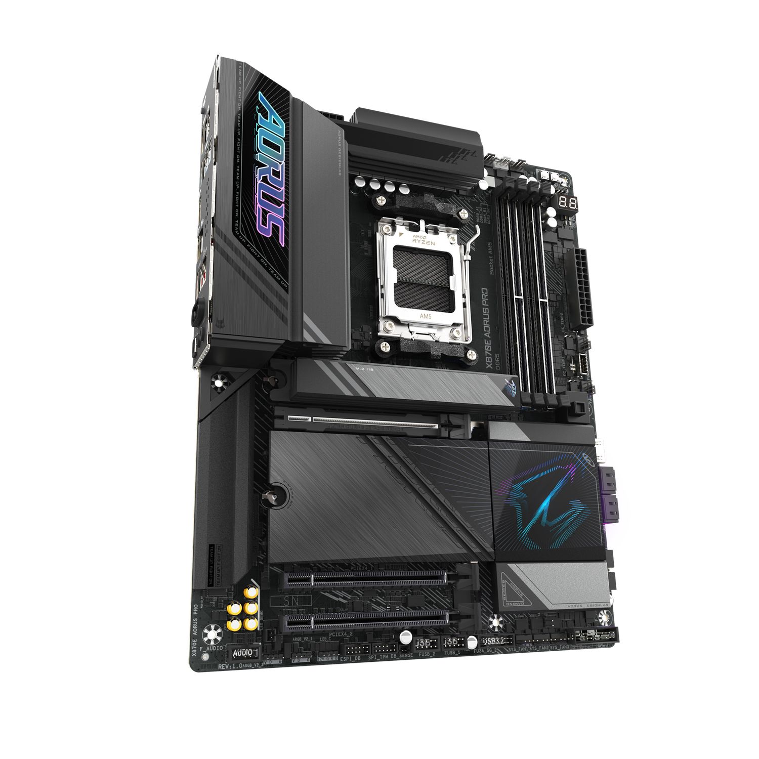 GIGABYTE X870E AORUS PRO Motherboard - Supports AMD Ryzen 9000 CPUs, 16 ...