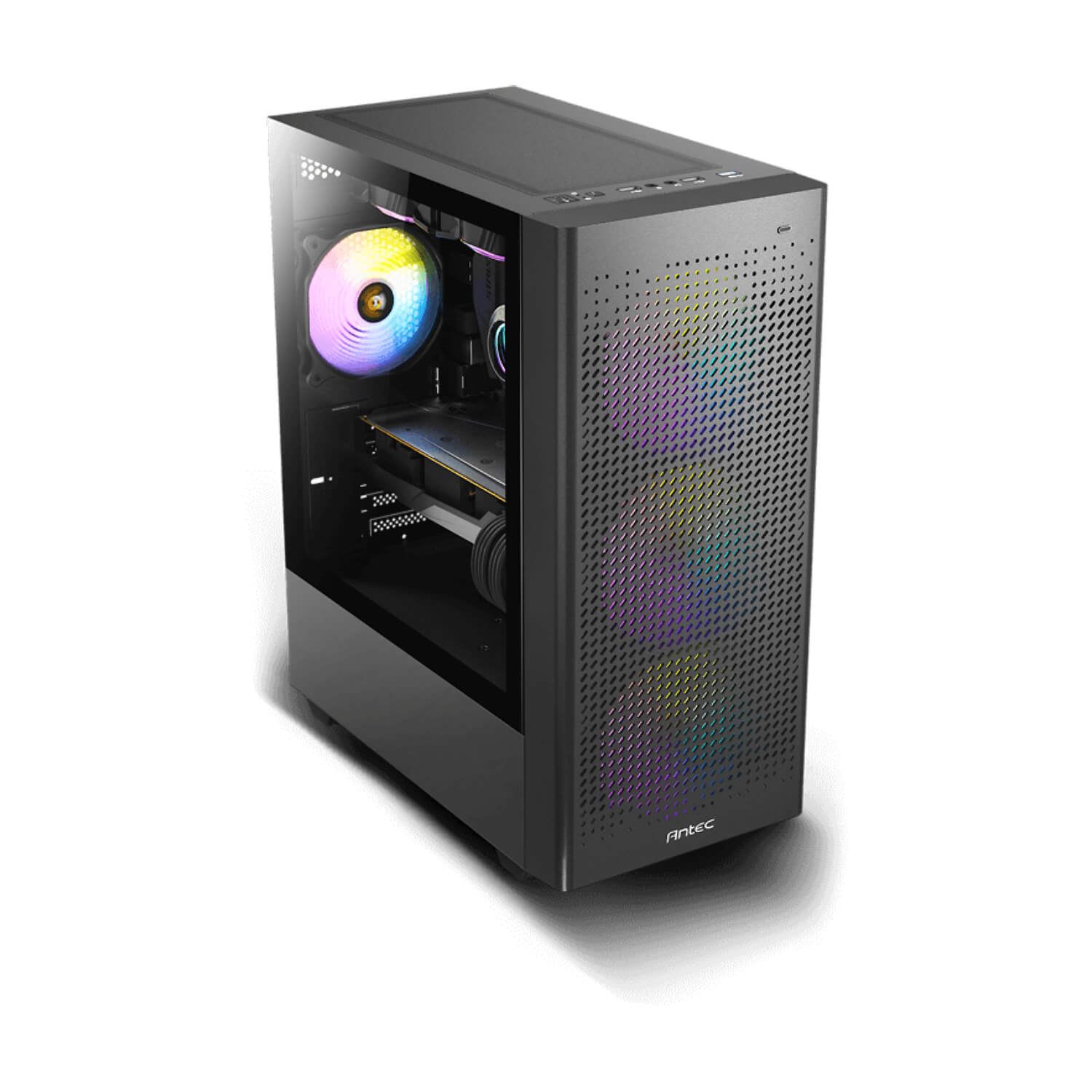 Antec NX500M ARGB Elite - Gaming PC Case, Black :: מארזים :: חומרה