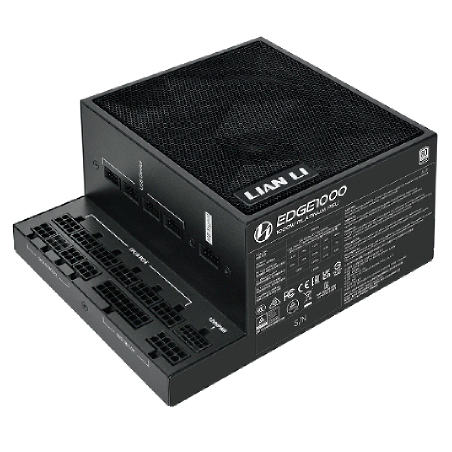 Hardware :: Power Supply :: Lian-Li EDGE - 1000W PSU, 80+ Platinum, Black