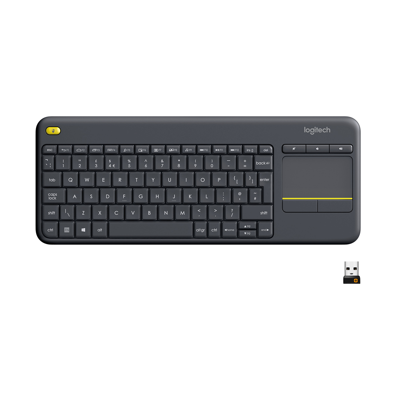 Logitech Wireless Touch Keyboard K400 Plus, 920-007145