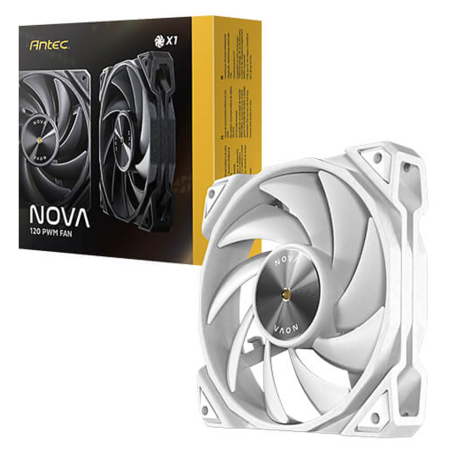 Antec Nova 120 - PC Case Fan, 120mm, PWM, White :: למארז מחשב נייח :: פתרונות קירור :: חומרה