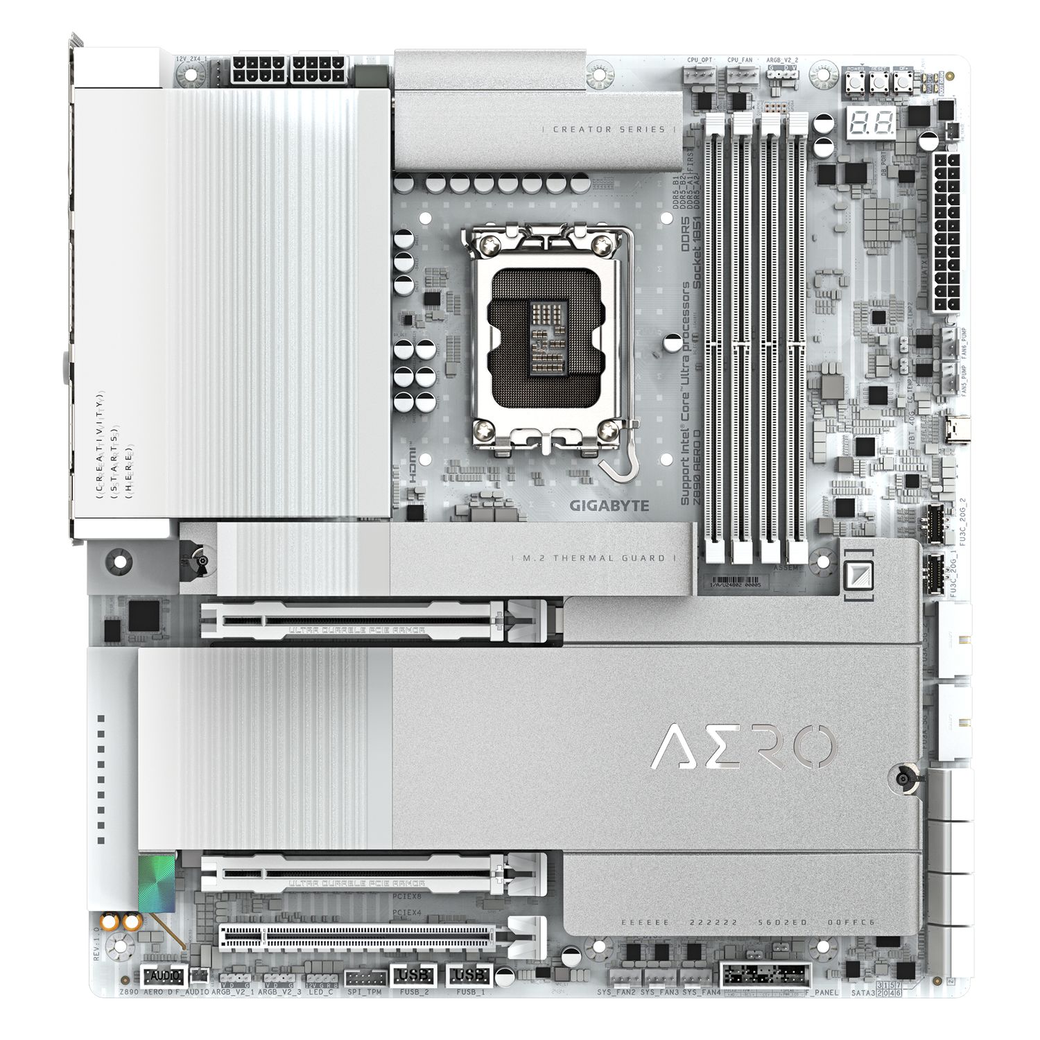GIGABYTE Z890 AERO D Motherboard - Supports Intel Core Ultra (Series 2 ...