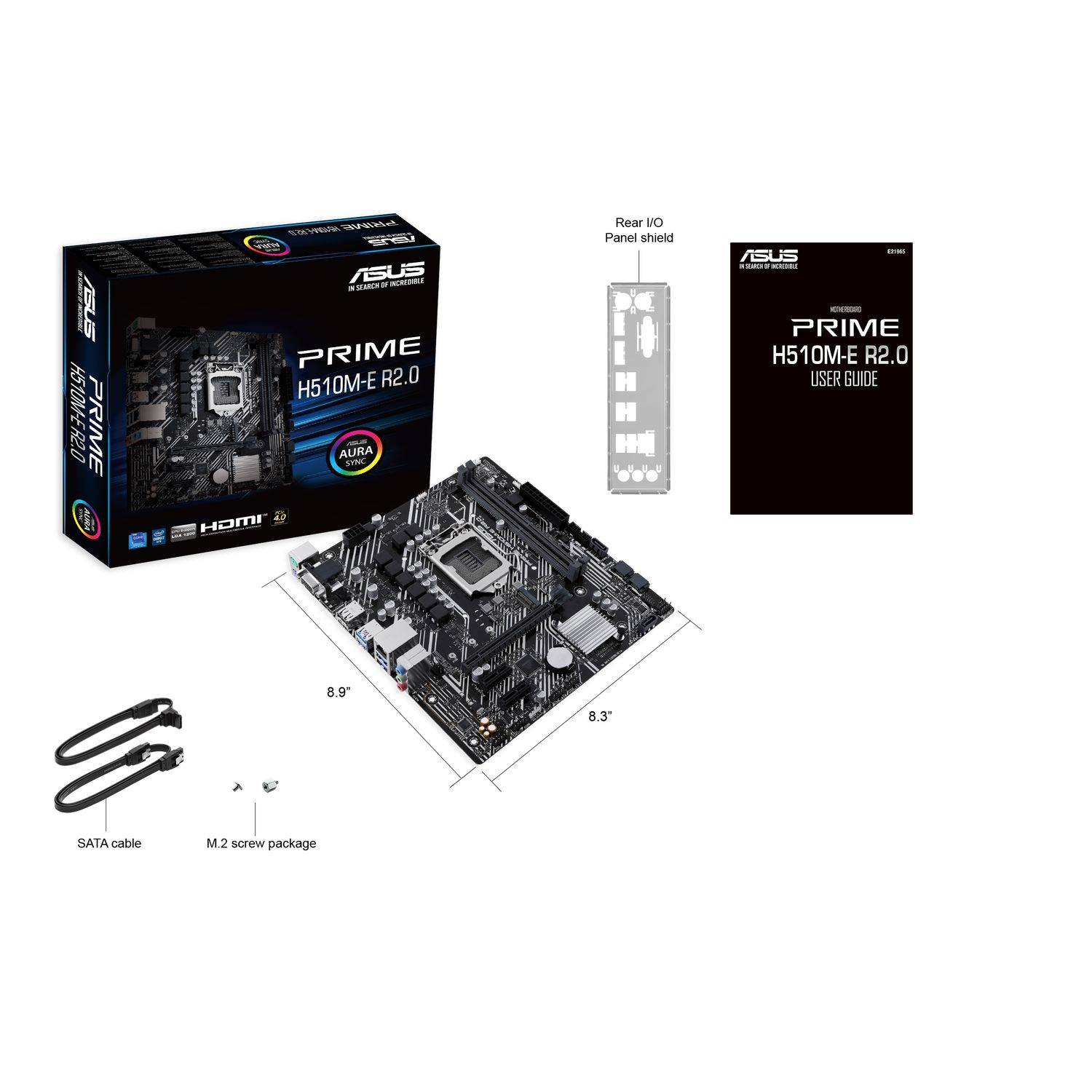 ASUS PRIME H510M-E R2.0 Intel H470 LGA 1200 (Socket H5) micro ATX ...