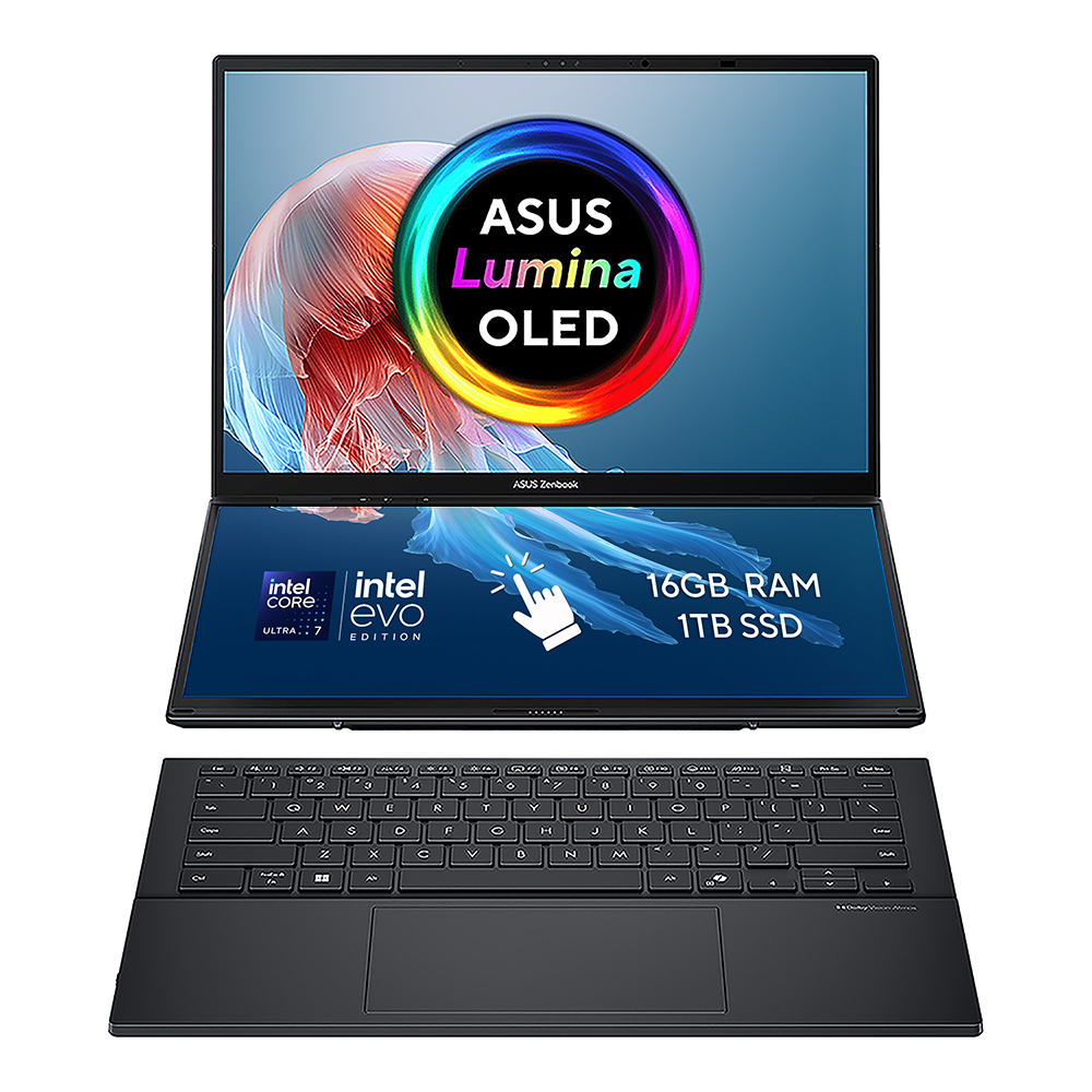 ASUS Zenbook Duo UX8406CA-QL135W Intel Core Ultra 7 255H Hybrid (2-in-1 ...