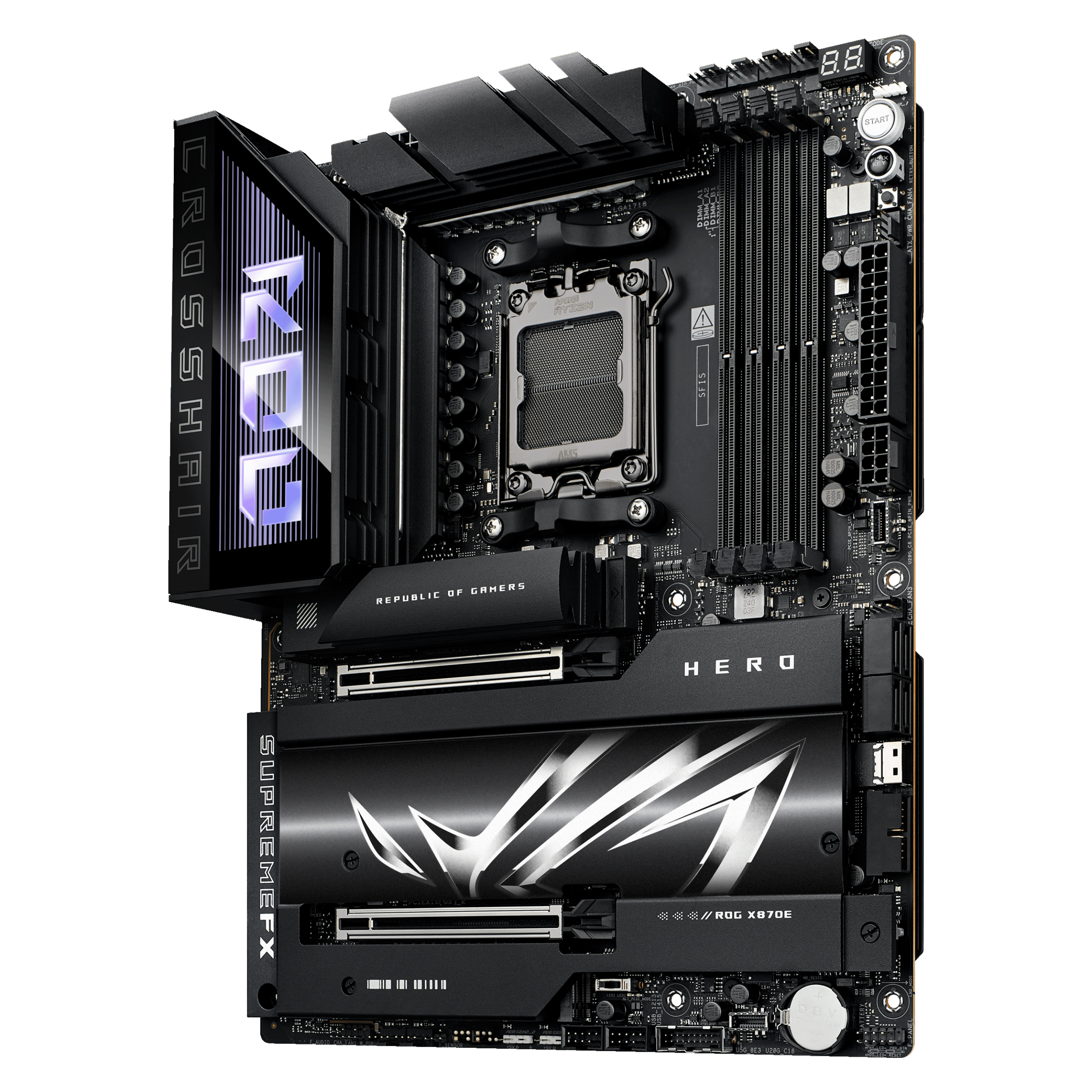 ASUS ROG CROSSHAIR X870E HERO - Материнская плата, AMD X870E, Socket ...