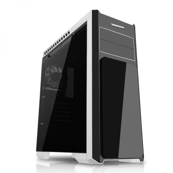 Buy IPPON Thunder - PC Case, Black&White + 5X 120mm Blue LED fans ...