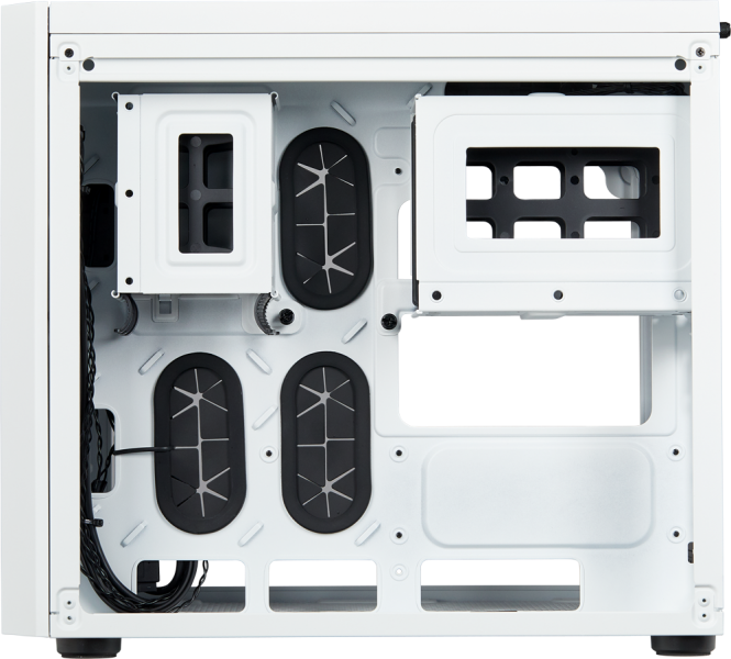 Buy Corsair Crystal 280X TG Micro ATX PC Case, White ENCLOSURES & PC ...