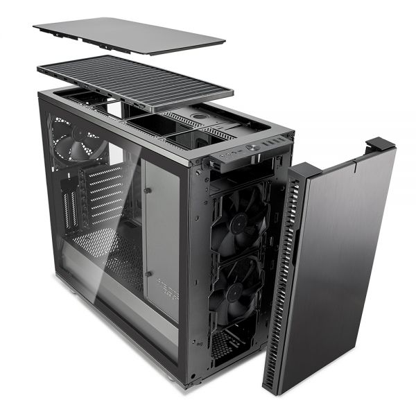Fractal Design Define R6 TG - PC Case, USB-C, Gunmetal :: FRACTAL ...