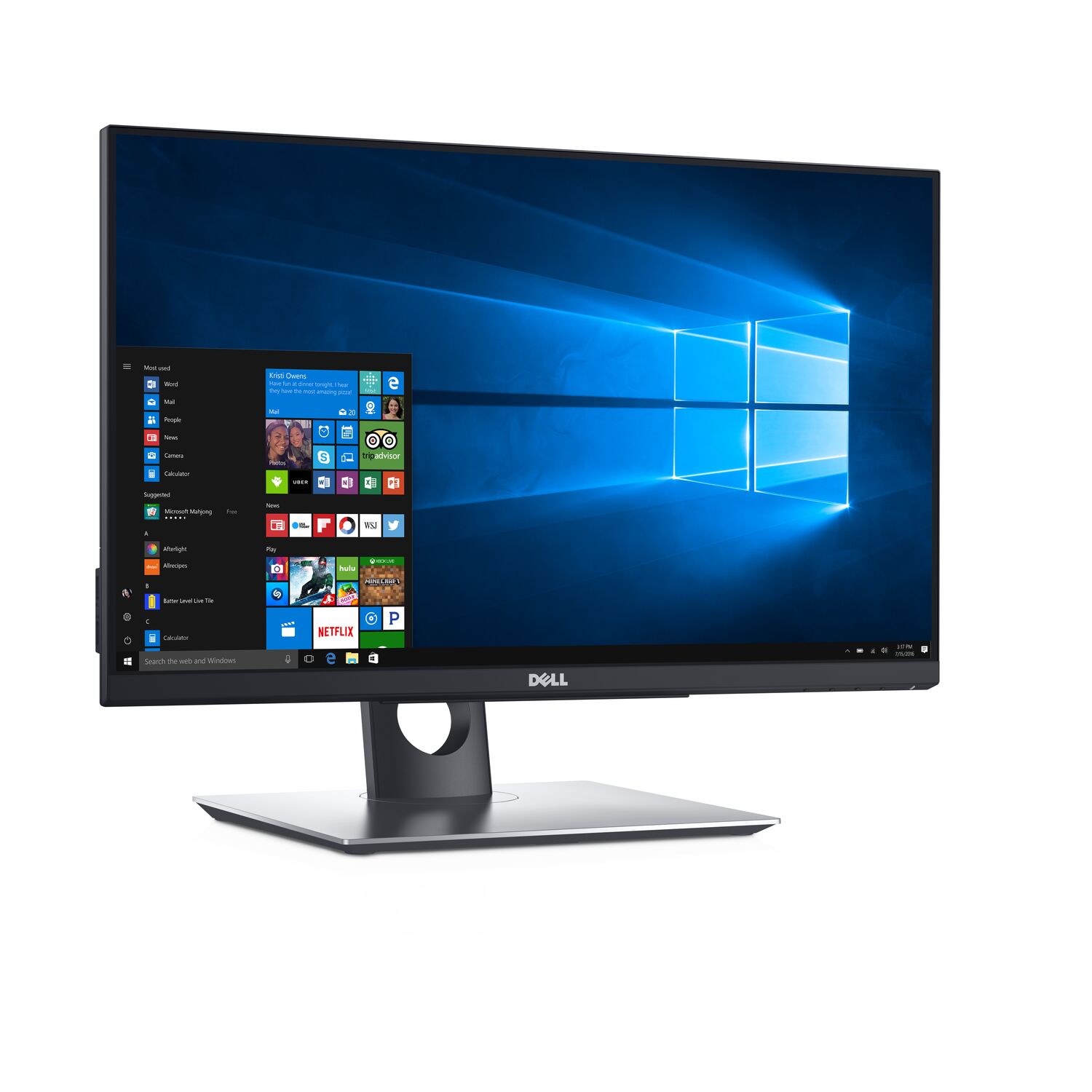 Monitor DELL P2418HT - 24", Full HD, Black, Touch