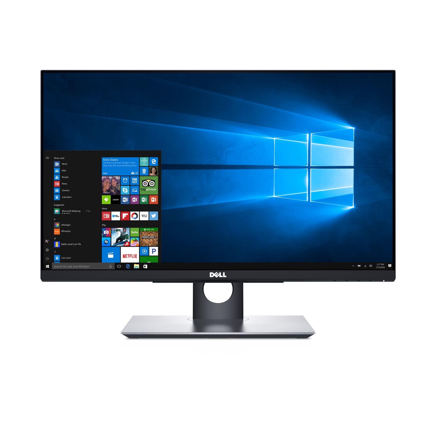 Monitor DELL P2418HT - 24", Full HD, Black, Touch