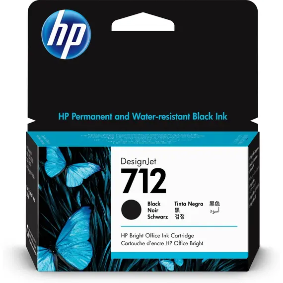 HP 712 DesignJet - Ink Cartridge, 38-ml, Black :: צבעים למדפסת הזרקת ...