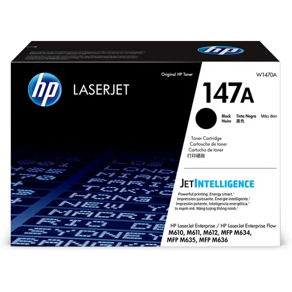 HP LaserJet 147A Black Original Toner Cartridge, W1470A