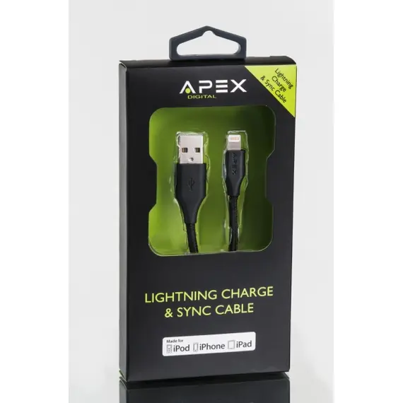 כבל לבן 1מ APEX LIGHTNING :: USB 0.3 Cables & Adapters :: USB Cables ...