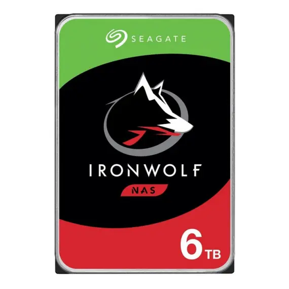 Seagate IronWolf ST6000VN001 כונן קשיח פנימי 3.5 אינצ' 6000 ג'יגה בייט ...